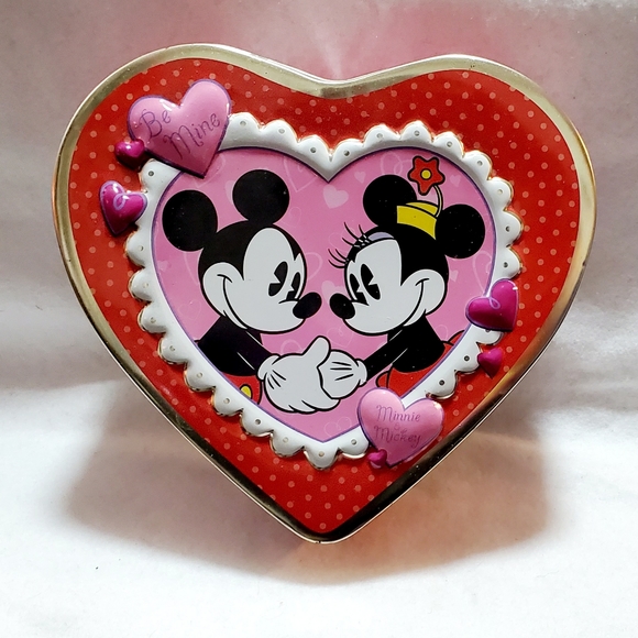 Disney | Other | Mickey And Minnie Mouse Heart Shape Tin | Poshmark